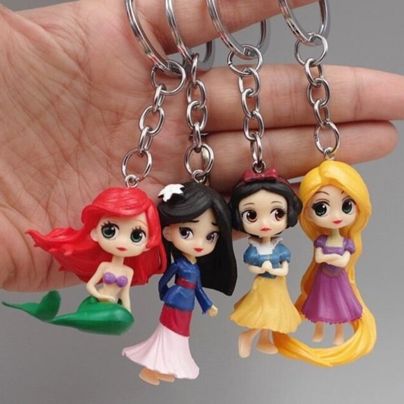 Precious Moments | Toys | Disney Princesses Keychain Set 4 Snow White ...